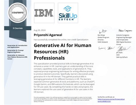 Priyanshi Agarwal On Linkedin Generativeai Hr Hrtech Coursera