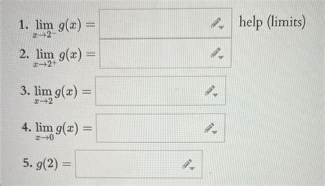 solved use the given graph of the function g to find the