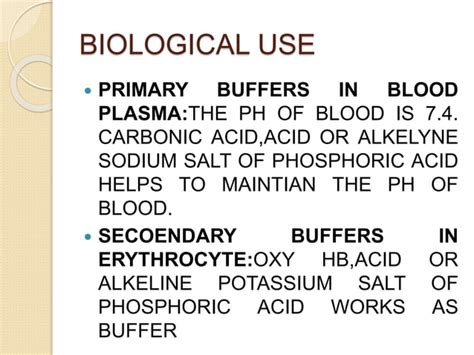 Application Of Buffers Buffers Equation And Buffer Capacity Pptx