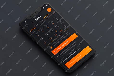 Calendar App Ui Ux Concept August Page Premium Ai Generated Image