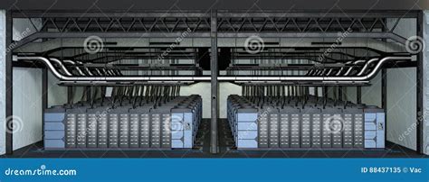 3d rendering server farm stock illustration illustration of security