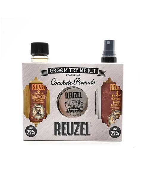 თმის მოვლის კომპლექტი Concrete ცვილი ტონიკი შამპუნი Beard Ge