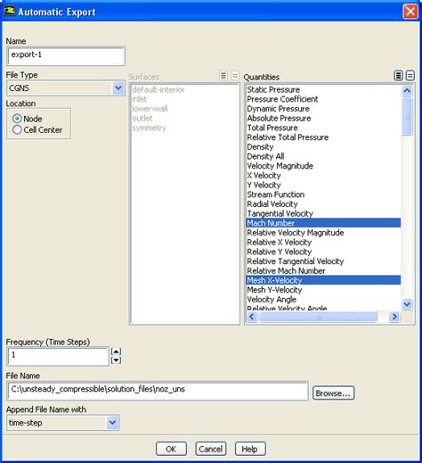 Ansys Fluent 120 Users Guide 4161 Creating Automatic Export