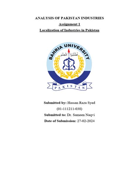 Hassan Raza Localization Of Industry Assignment 1 Pdf