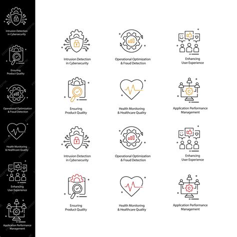 Premium Vector Anomaly Detection Vector Graphic Icon Design Set