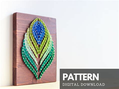 Peacock Diy String Art Pattern String Art Template Printable