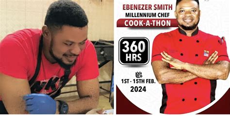 Meet Ebenezer Smith The Ghanaian Chef Set To Embark On A 360 Hours Cook A Thon To Set New