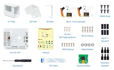 Sunfounder Raspberry Pi Pan Tilt Hat V30 With Camera For Raspberry Pi 4b 3b 3b Supports