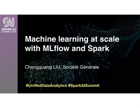 Machine Learning At Scale With Mlflow And Apache Spark Ppt