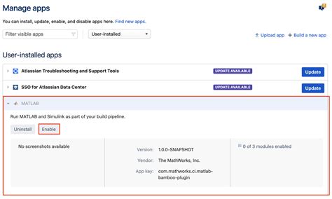 Unable To Add MATLAB As A Capability Bamboo Atlassian Support