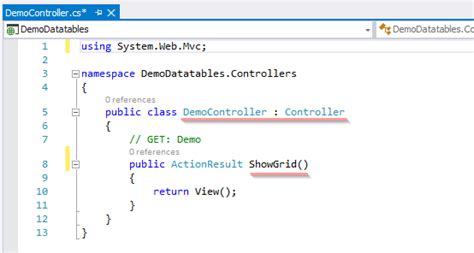 Using Datatables Grid With Aspnet Mvc