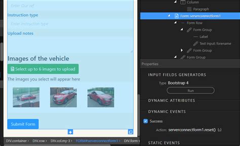 Reset Form Doesnt Work For Me On The Multiple Files Upload Tag Wappler General Wappler