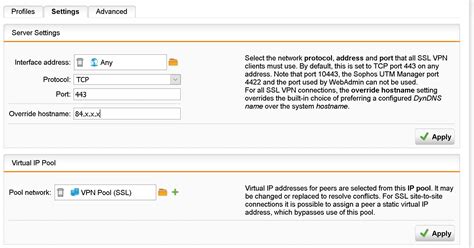 Sophos UTM Remote Access SSL VPN For Specific Services Specific Country Network Protection