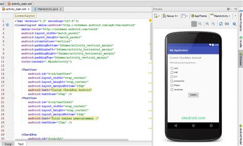Cara Menerapkan Pola Widget Checkbox Android Java Media Kita