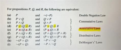 solved for propositions p q and r the following are