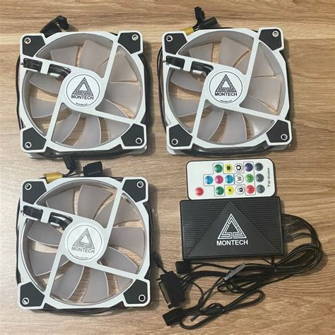 機殼風扇 MONTECH Z PRO ARGB PWM IN FAN 白色 顆裝 控制器 電腦及科技產品 電腦周邊產品 電腦周邊產品在旋轉拍賣