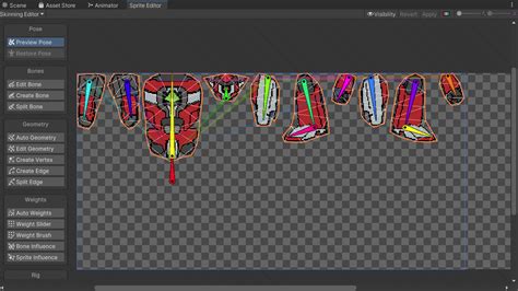 i need a suggestion on a workflow for a 2d bone rig and be able to reference sprites unity