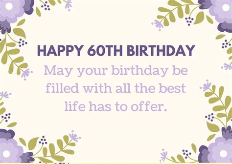 100 Amazing 60th Birthday Messages And Quotes W Images
