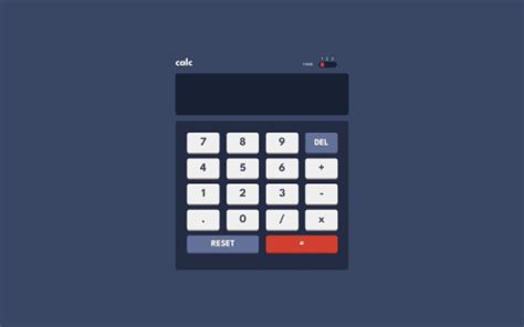 Frontend Mentor Calculator App Built With Html Css And Javascript