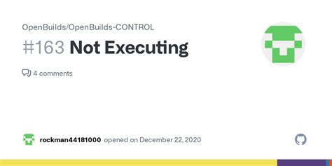 Not Executing Issue OpenBuilds OpenBuilds CONTROL GitHub