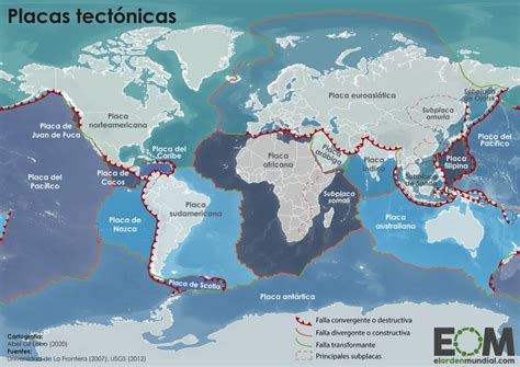 Cuántas Placas Tectónicas Existen En El Planeta Tierra