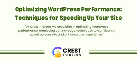 Optimizing Wordpress Performance Techniques For Speeding Up Your Site