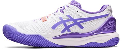Asics Damen Tennisschuhe Sandplatz Gel Resolution 9 Clay In Weiß Kaufen