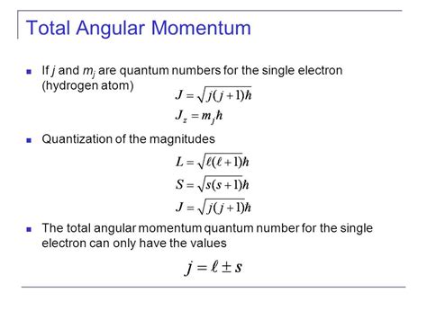 Angular Momentum Quantum Number