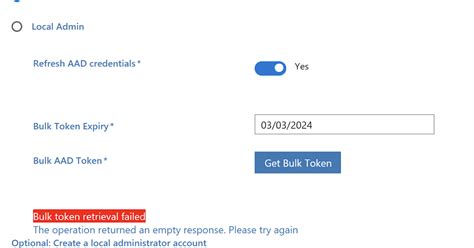 Azure AD Microsoft Entra Bulk Token Troubleshooting