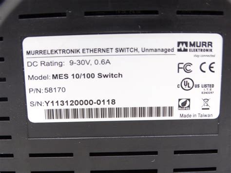 Murr Elektronik 58170 Ethernet Switch
