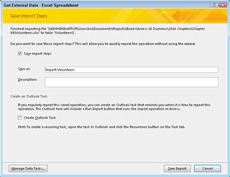 how to import or link ms excel data into ms access 2016 2013 2010 database