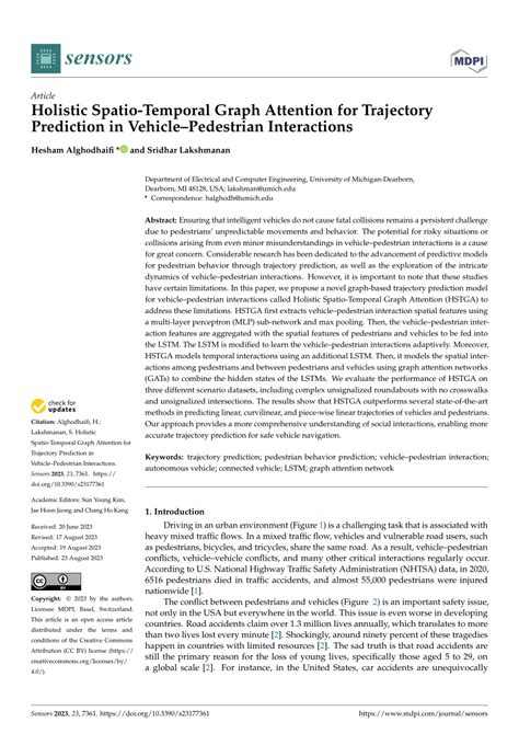 Pdf Holistic Spatio Temporal Graph Attention For Trajectory