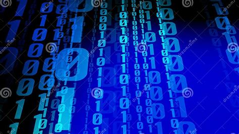Binary Code Backdrop With Abstract Blue Background For Cyber Security And Technology Background