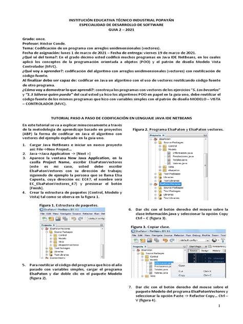 guía 2 desoft 11b 2021 pdf pdf java lenguaje de programación