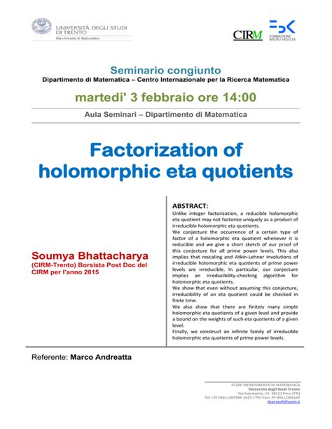 Factorization Of Holomorphic Eta Quotients