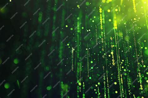 generative ai illustration digital data streams flow into each other