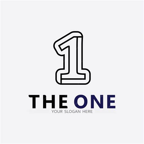Premium Vector Number One Logo And Vector Number Design Stock Images