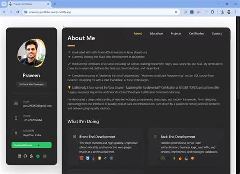 Praveen On Linkedin Portfoliolaunch Fullstackdeveloper