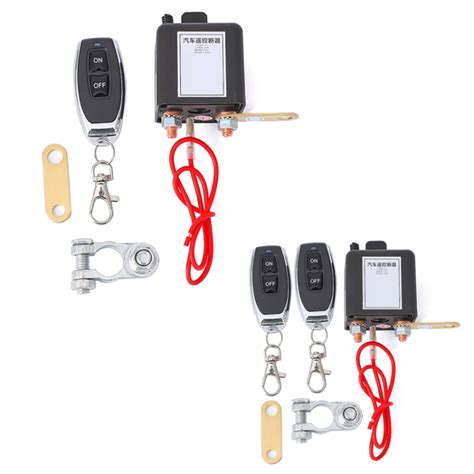 12v 200a 자동차 배터리 원격 제어 차단기 무선 제어 스위치 시작 릴레이 스타일 2 X 원격 제어