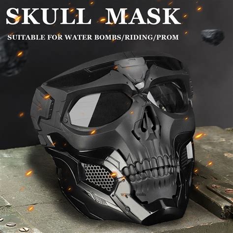 Skull Airsoft Mask New Airsoft Mesh Skull V1 Strike Steel Half Face