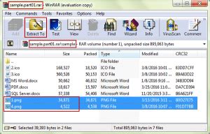 How To Extract Multi Volume RAR ZIP File In WinRAR