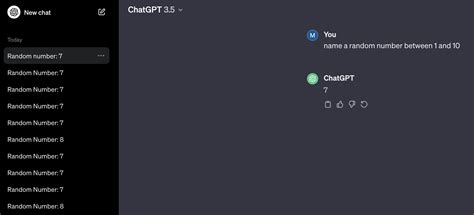 I Asked Chatgpt For A Random Number Between One And Ten Several Times Rchatgpt