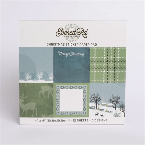 Everett Rd By Cathe Holden Winter Wonderland 4x4 Adhesive Paper Pack Michaels