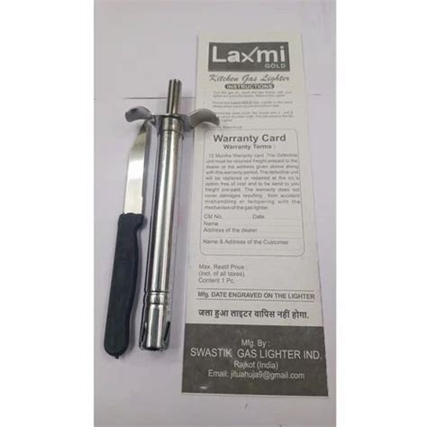Push Button Stainless Steel Laxmi Kitchen Gas Lighter Set For Home At