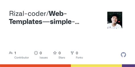 GitHub Rizal Coder Web Templates Simple Portfolio V2