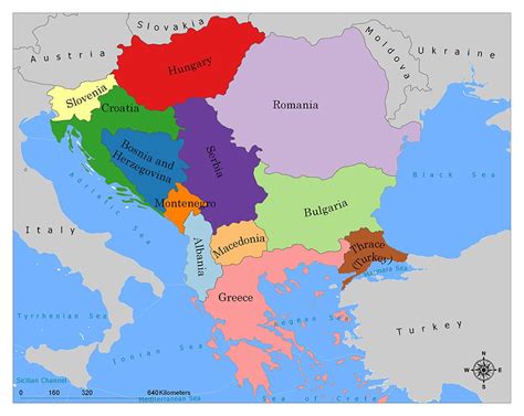 Balkan Peninsula Europe Map