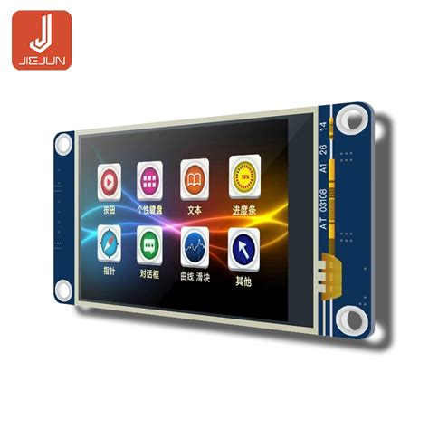 Inch USART HMI Serial Touch Screen With Font Picture TFT LCD Module With Configuration