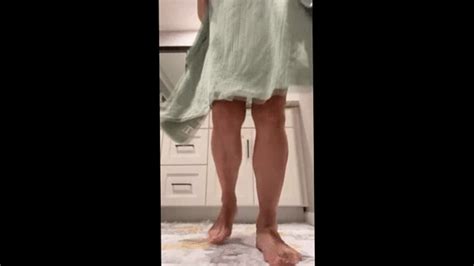 Fresh Out The Shower Towel Barefoot Flex Spontaneous Calves Tease
