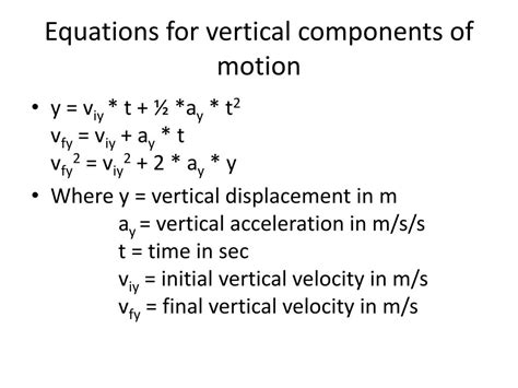 Ppt Projectiles Calculations Powerpoint Presentation Free Download Id 3217711