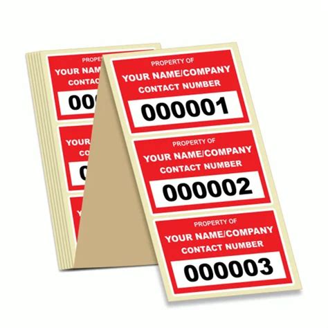 Security Asset Labels Packaging Type Standard At Rs 050piece In Bengaluru